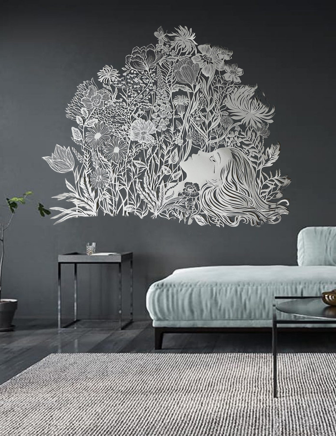 Large Hand Cut Paper Art " I Lie in the Grass and Wait for the War to ...