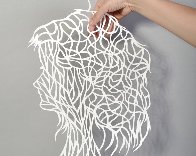 Paper Cutting Art Woman Silhouette, Hand Cut Out Original Artwork. 2015 ...