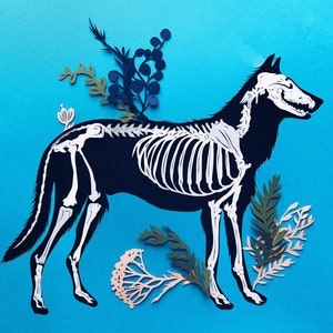 Paper Collage " Wolf " Paper Cut Collage, Original Paper Cutting ...