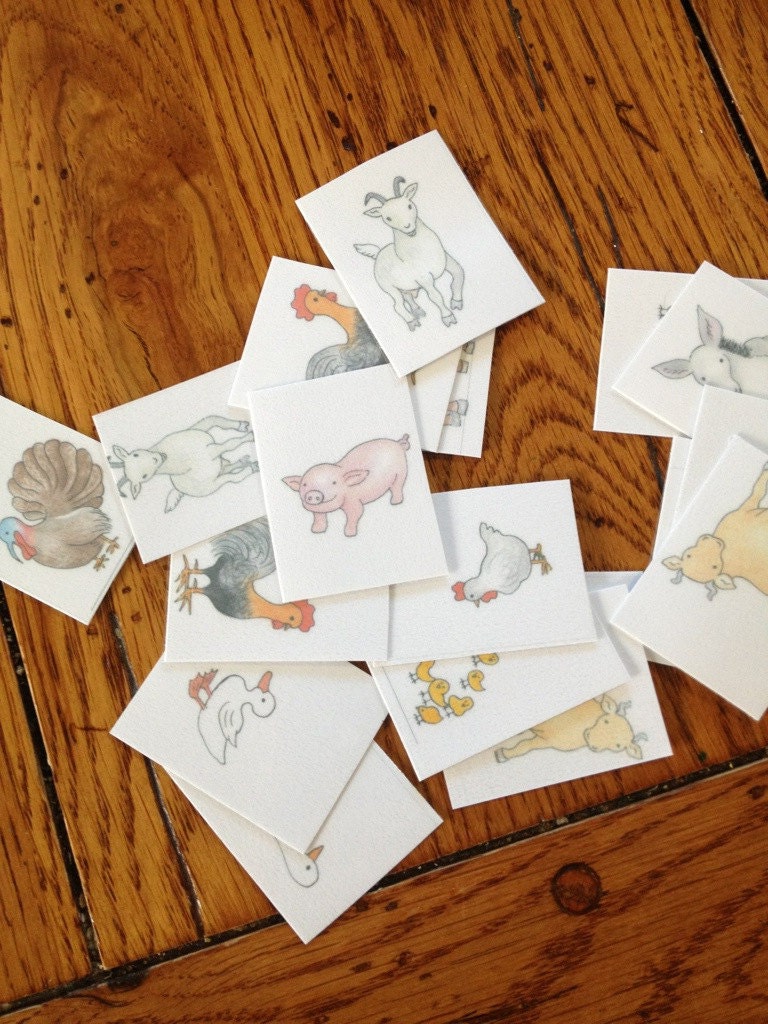 Farm Animals Matching Cards PDF Ebook Matching Games Printable Farm ...