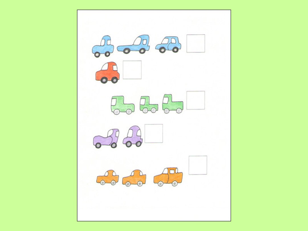 Tarjetas para contar imprimibles para contar para preescolar - Etsy España