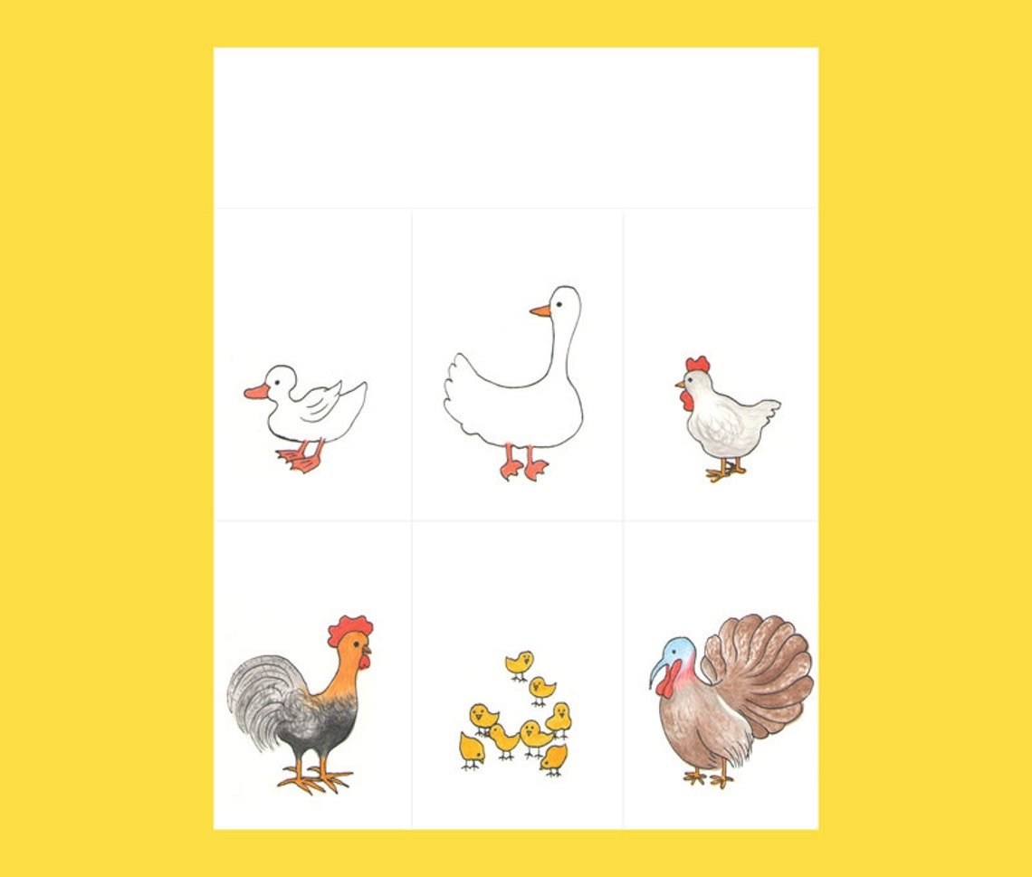 Farm Animals Matching Cards PDF Ebook Matching Games Printable Farm ...