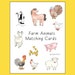Farm Animals Matching Cards PDF Ebook Matching Games Printable Farm ...