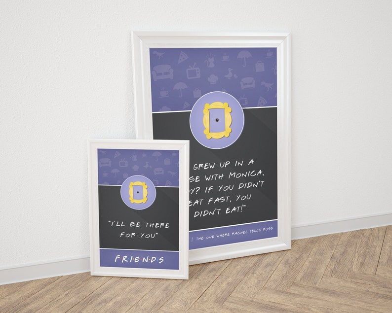 FRIENDS TV Show Art Print Customizable With Your Favorite FRIENDS Quote ...