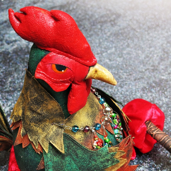 Primitive Rooster - Etsy