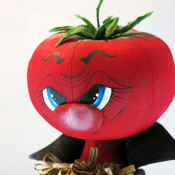 Dolls & Action Figures Toys Signor Tomato Fabric Doll,soft sculputre ...