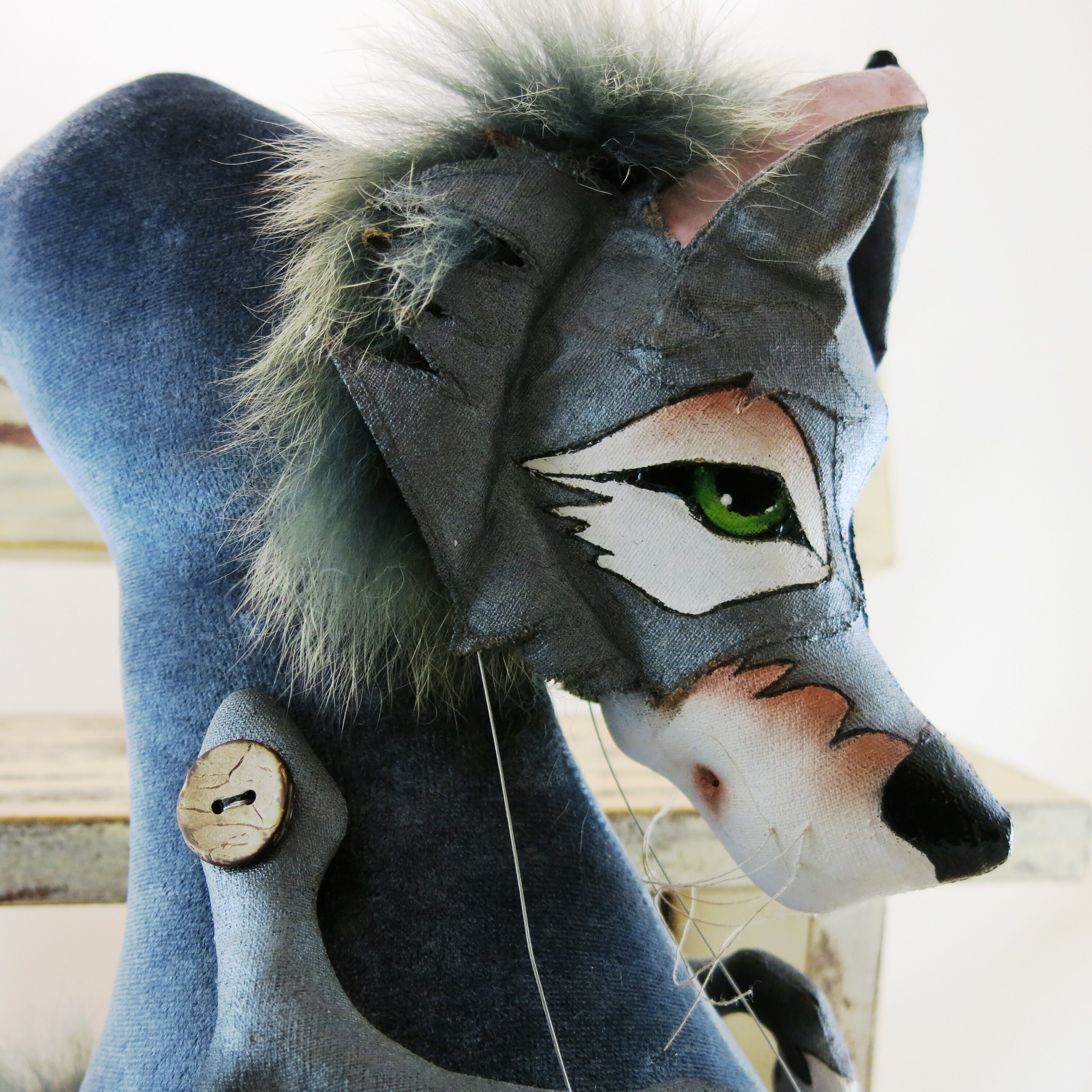 Gray Wolf Boy, Wolf Handmade Doll, Soft Toy, Wolf Stuffed Animal ...