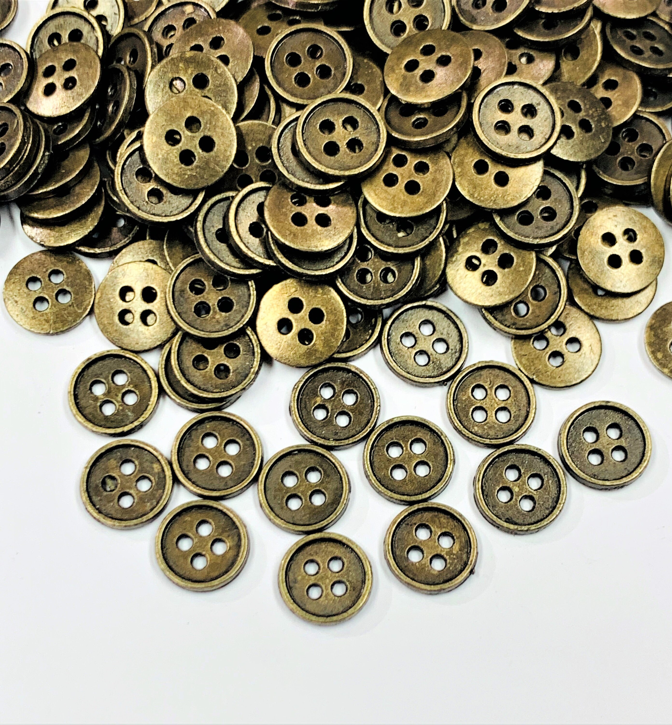 48 Pcs Very Small Antique Look Metal Buttons Shirt Buttons | Etsy UK