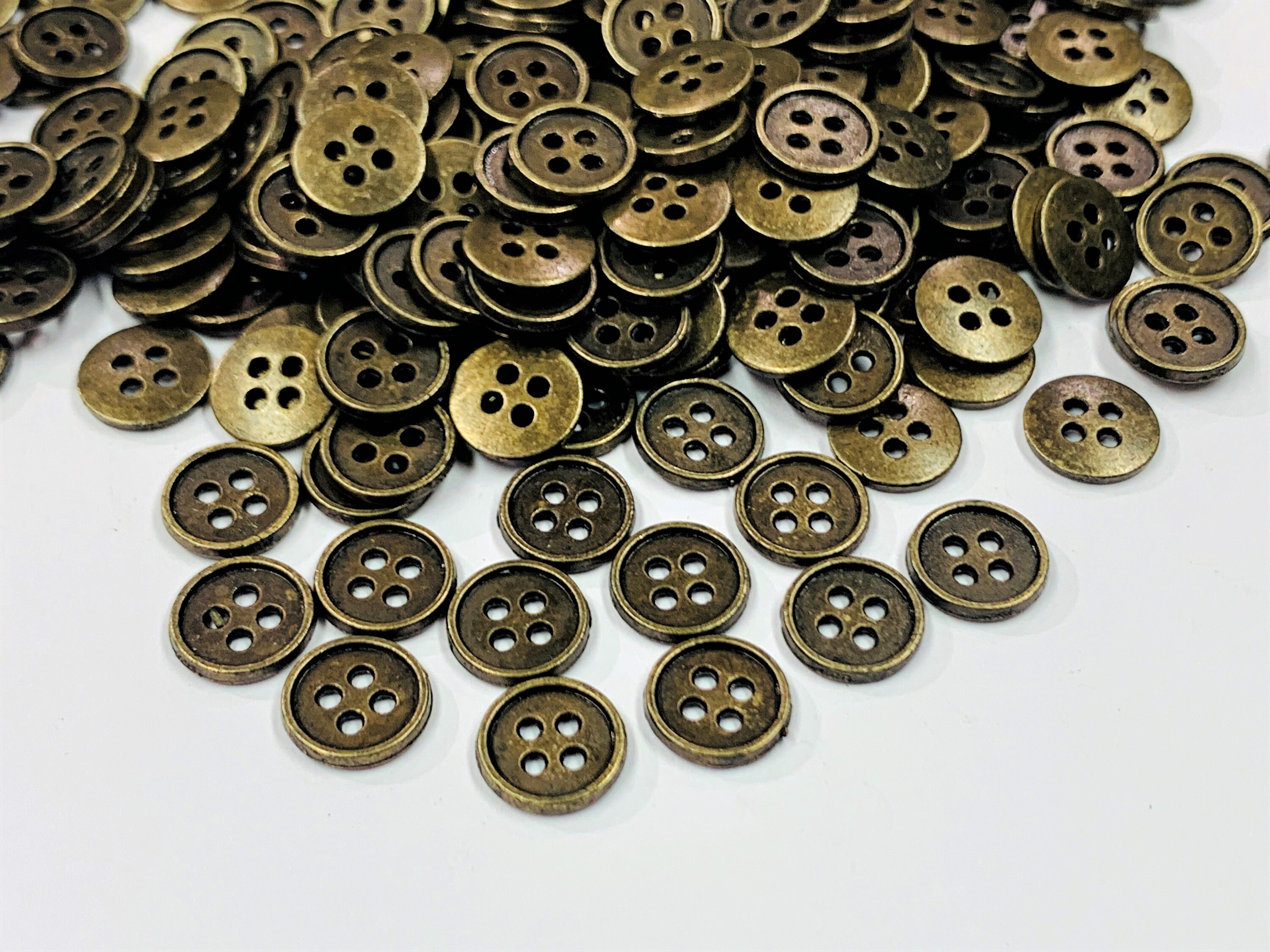 48 Pcs Very Small Antique Look Metal Buttons Shirt Buttons | Etsy