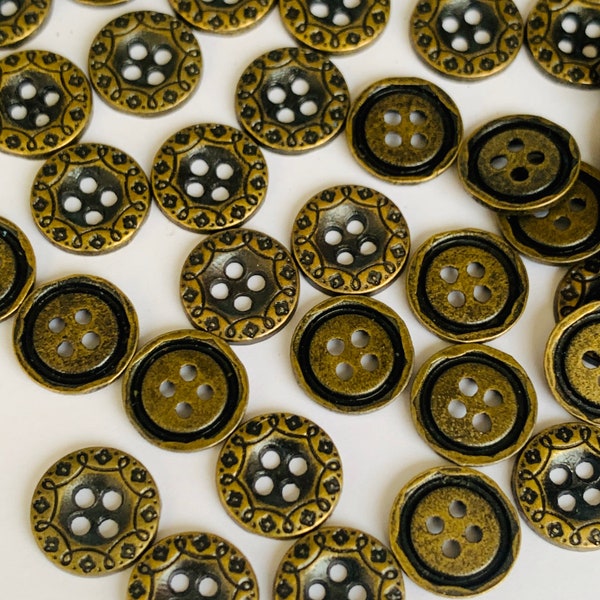 Metal Buttons - Etsy