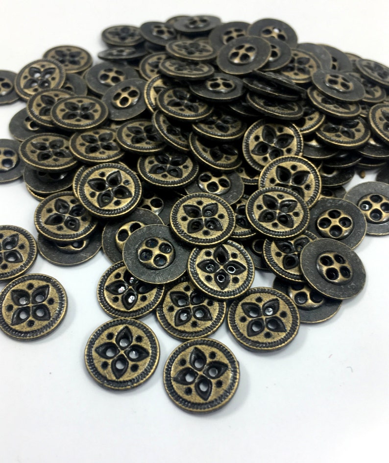 30 Pcs Very Small Antique Look Metal Buttons Shirt Buttons - Etsy