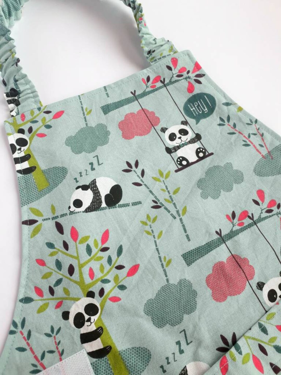 Montessori Toddler Apron for Kids, Panda Apron, 2-7 Years Old ...