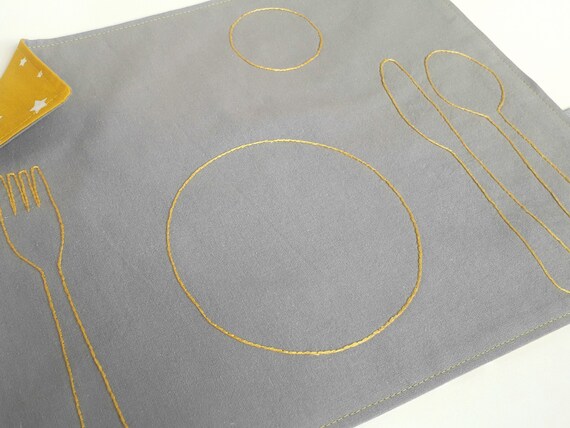 Place Setting Montessori Practical Life Montessori Placemat | Etsy