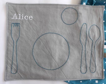 Place Setting Montessori Practical Life Montessori Placemat | Etsy