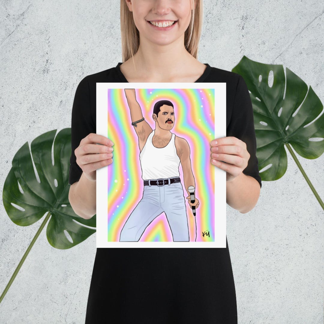 Retro Rock Star Art Print - Etsy