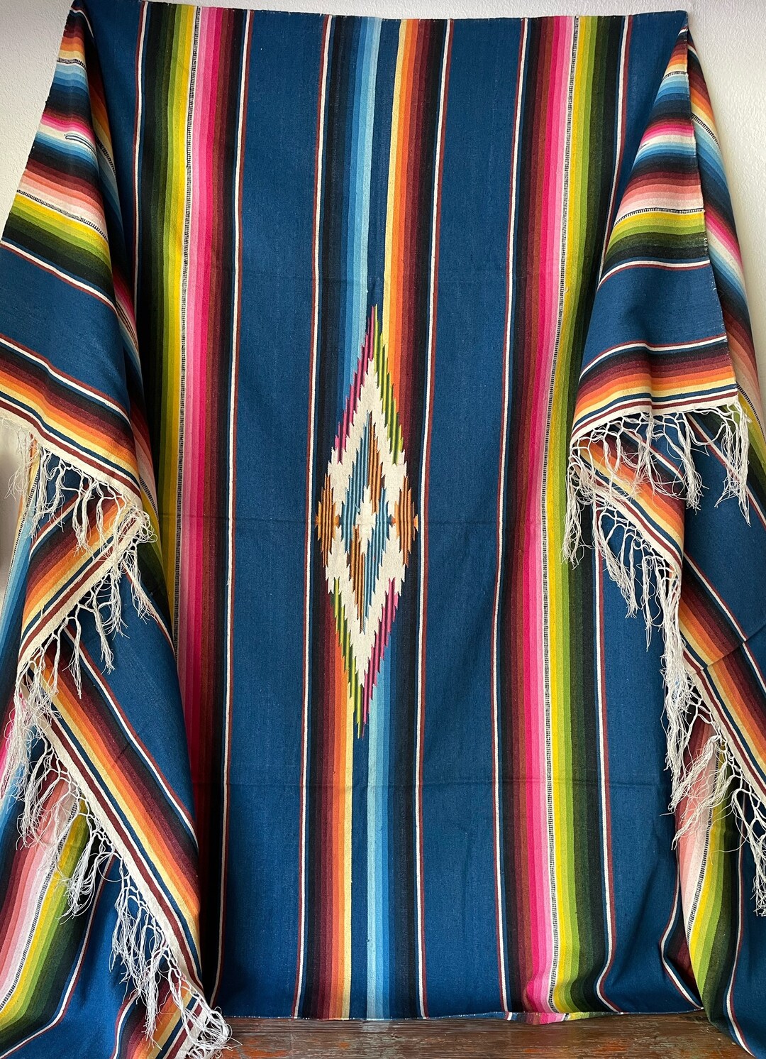 Vintage Saltillo Serape Blanket - Etsy