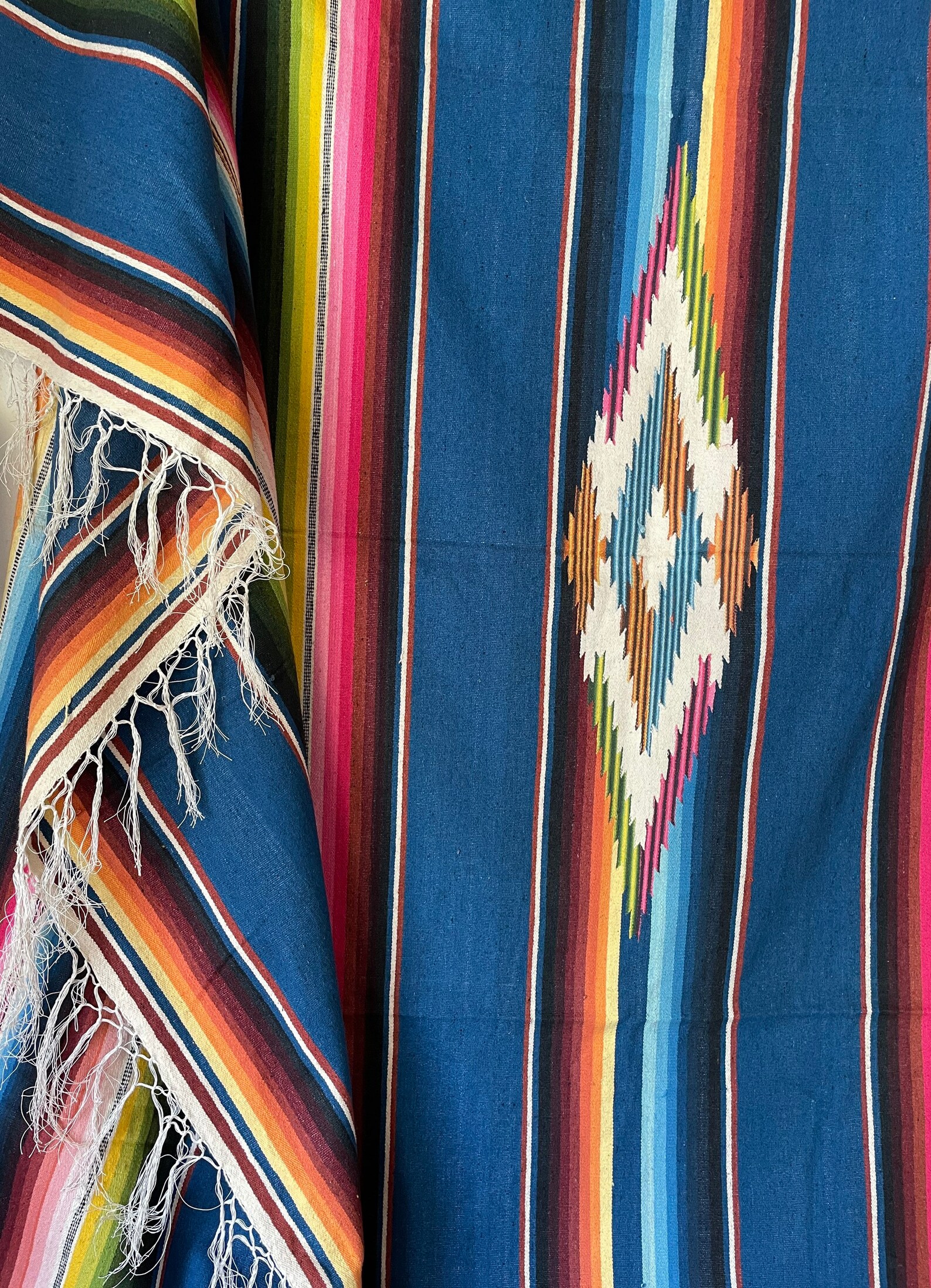 Vintage Saltillo Serape Blanket - Etsy