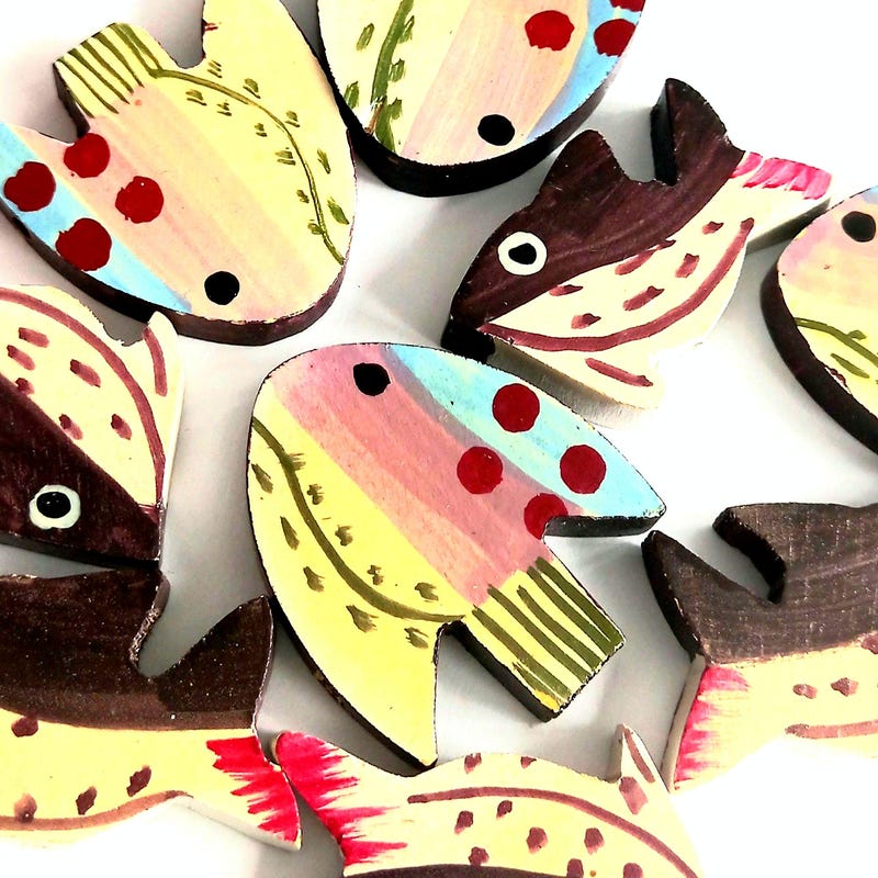 Wooden Fish - Etsy