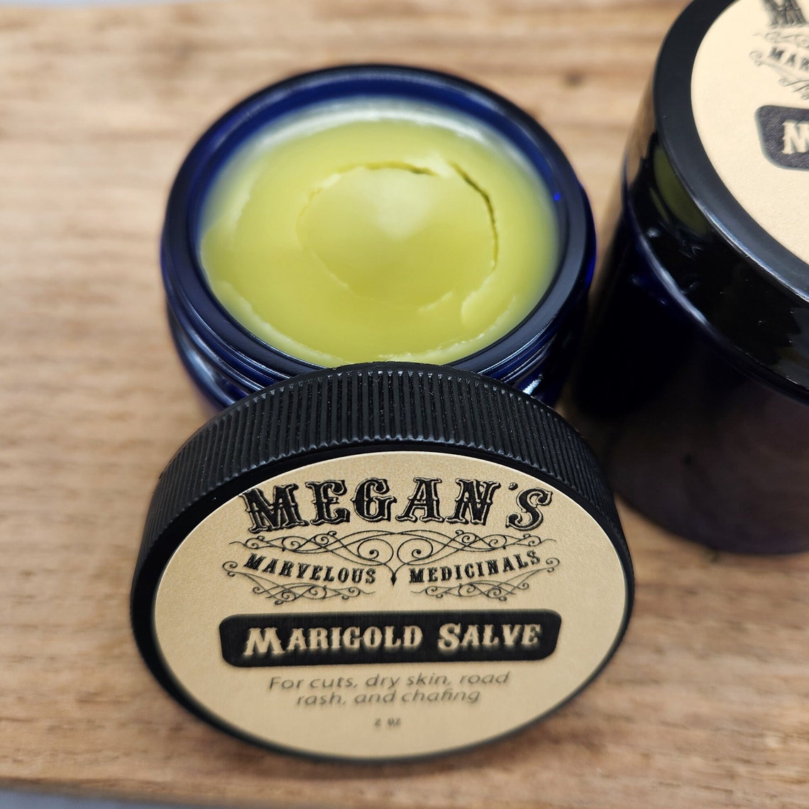 Marigold (calendula) Salve • Plant-infused Natural Balm • Skin Comfort ...