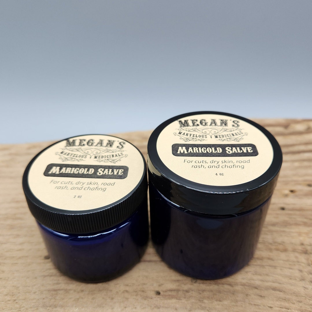 Marigold Salve, Dry Skin, Road Rash, Chafing, Marigold, Yarrow, Comfrey ...