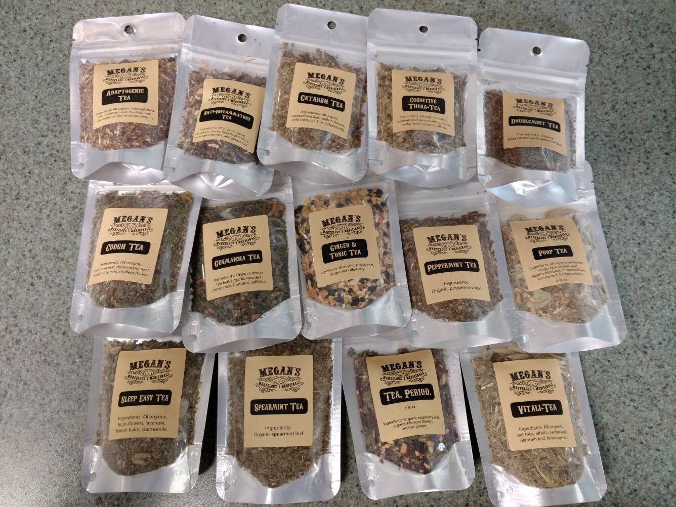 Choose Your Own Tea Sample Set 5 Teas Sample Size Organic - Etsy Canada