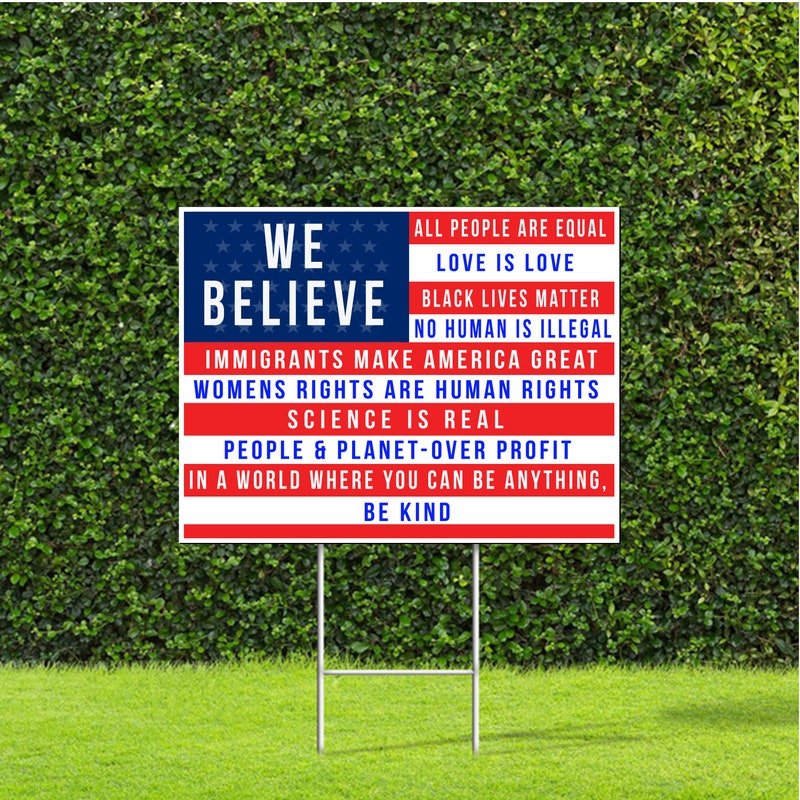 In This House We Believe Sign - Etsy