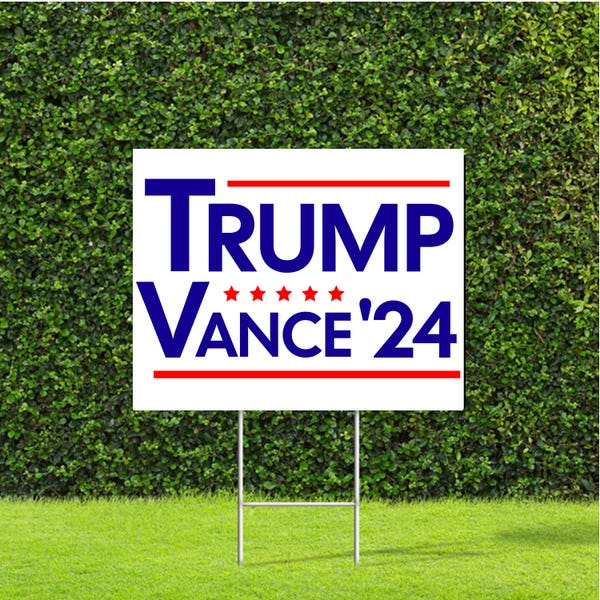 Trump Vance Sign - Etsy