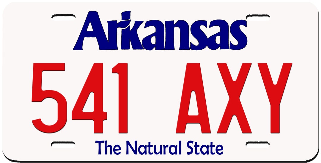 Arkansas Custom Personalized License Plate Novelty Automobile Accessory ...