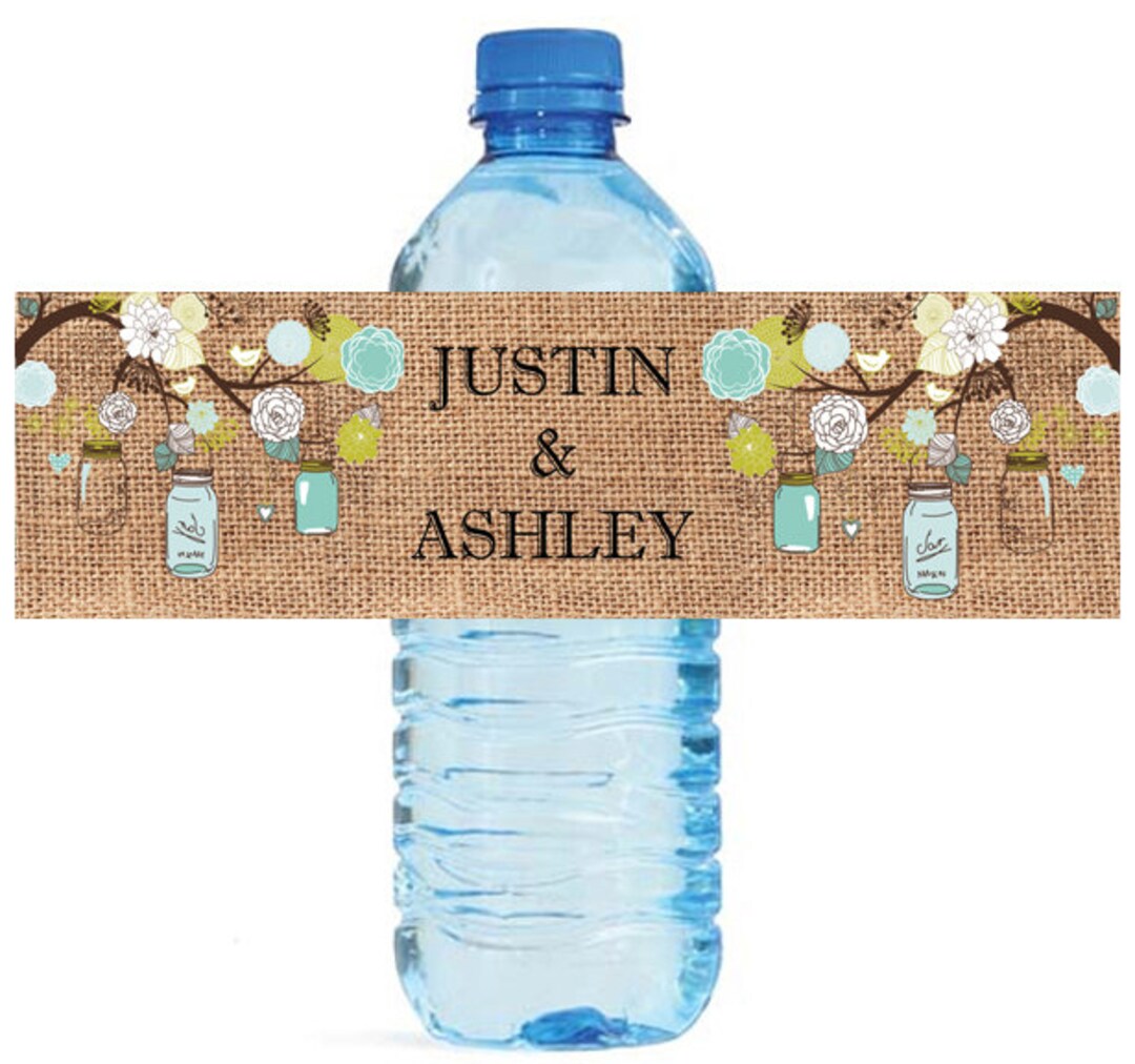 Burlap and Mason Jars Hanging From Tree Wedding Anniversary Water ...