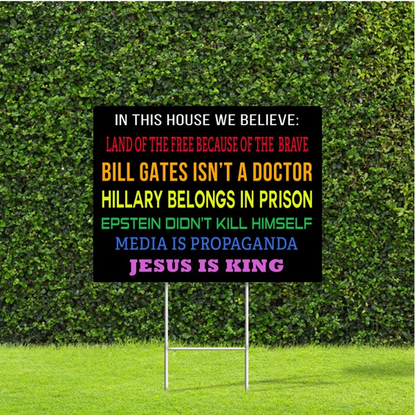 Jesus is King Yard Sign - Etsy