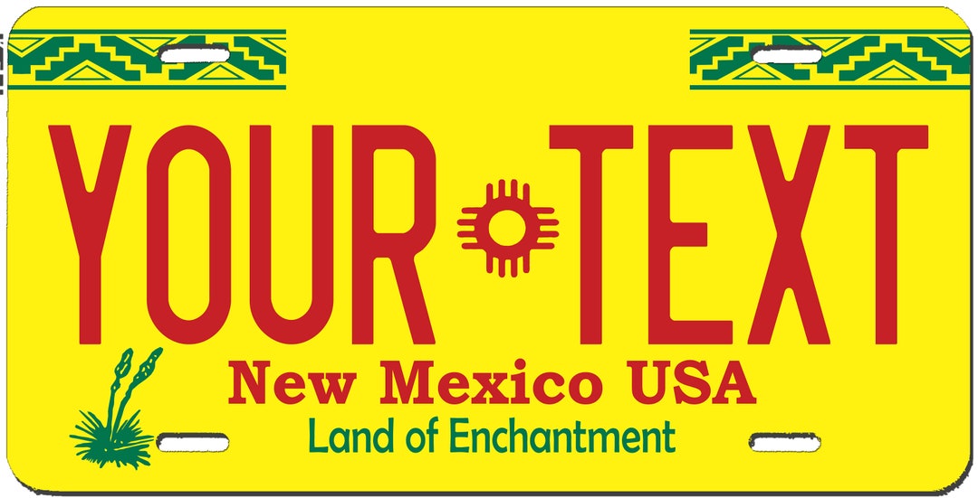 New Mexico Custom Personalized License Plate Novelty Automobile ...