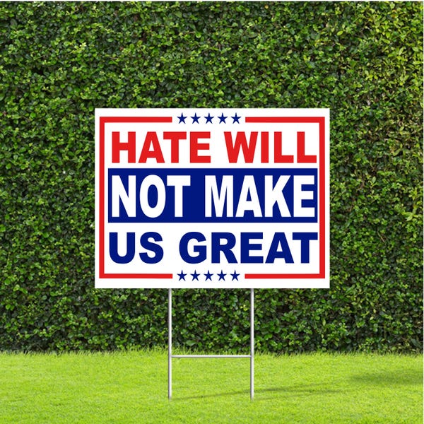 Anti Trump Yard Sign - Etsy