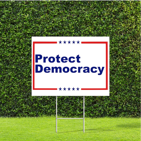 Democracy Yard Signs - Etsy