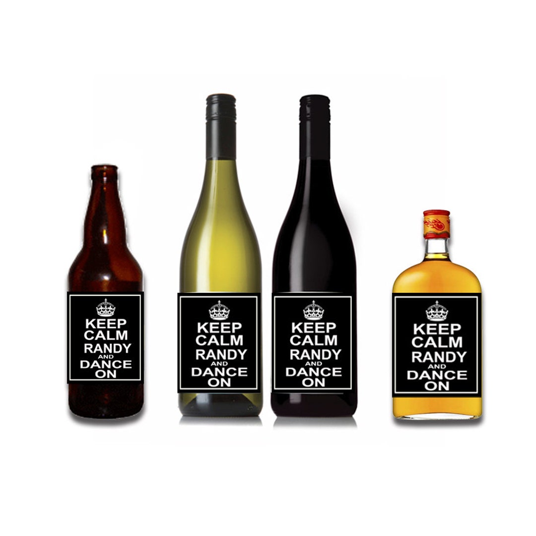 Keep Calm and Dance on Customizable Wine / Beer / Liquor Bottle Label ...