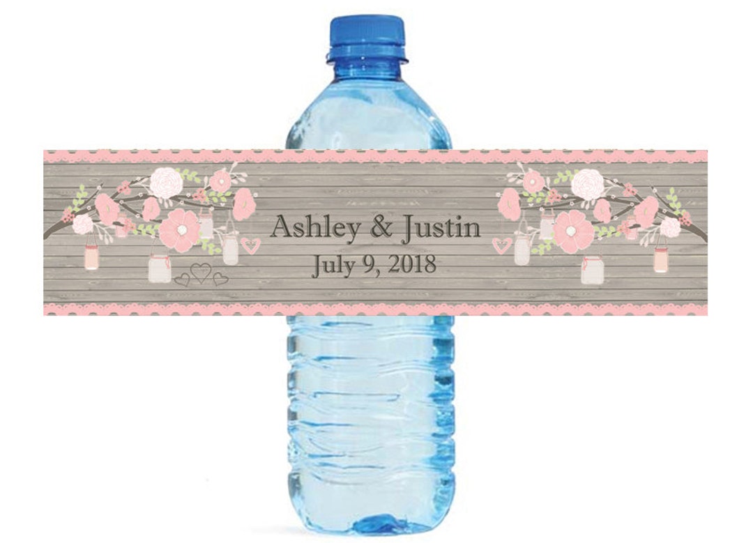 Rustic Wood and Pink Flowers Mason Jars Hanging From Tree Wedding ...