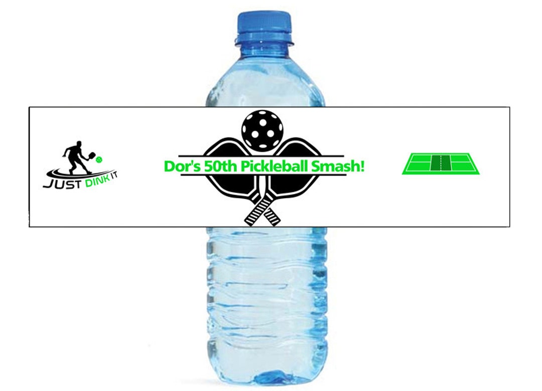 Pickleball Theme Party Labels Great for Birthday Party Water Bottle ...