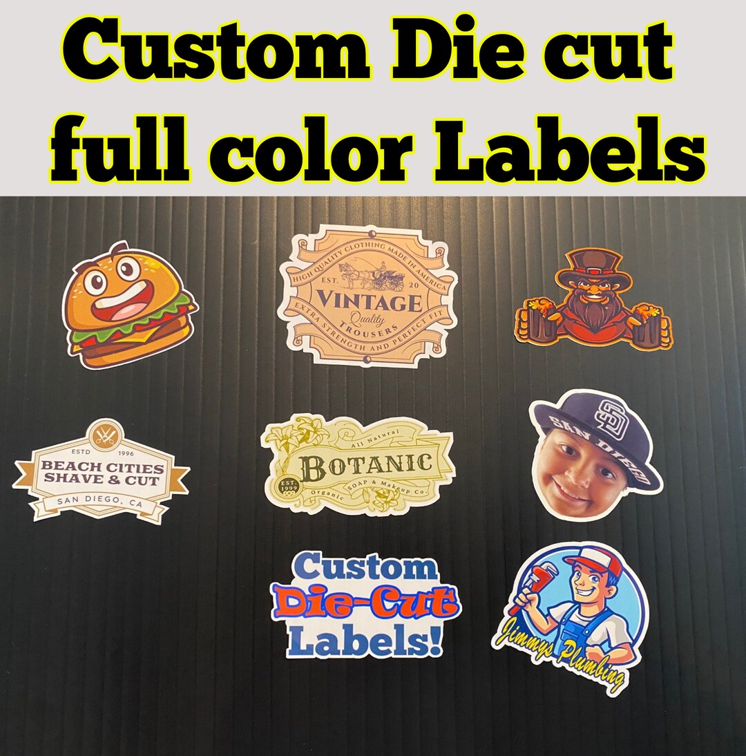 Custom Die Cut Labels / Stickers for Your Small Business, Hobby, or for ...