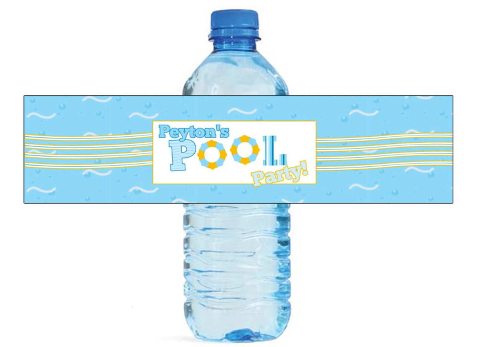 Pool Party Theme Water Bottle Labels Great for All Sorts of - Etsy