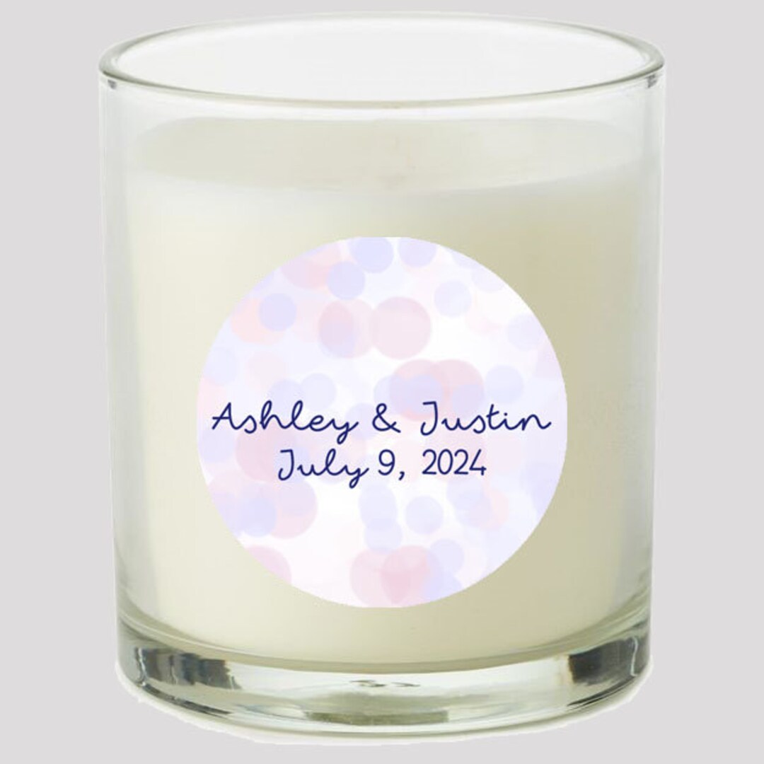 Soft Bokeh 2" Party Labels Personalize Events Weddings Bridal Shower ...