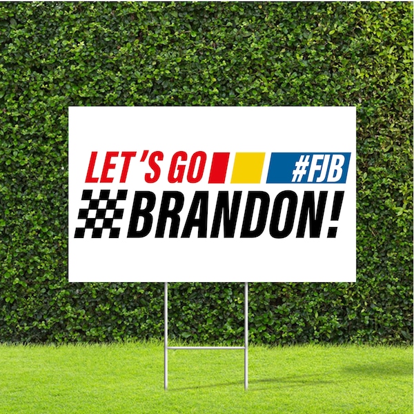 Lets Go Brandon Yard Sign - Etsy