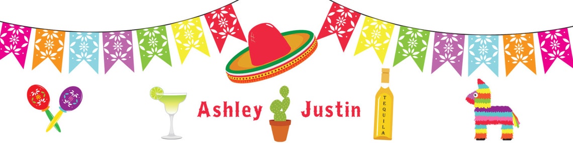 Mexican Fiesta Wedding / Birthday Water Bottle Labels Great - Etsy