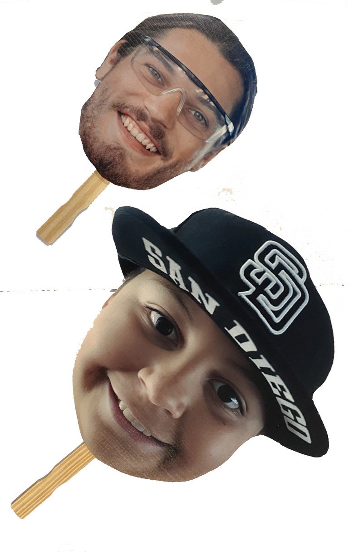 Big Head on a Stick Custom Face Cutout Big Party Fat Head - Etsy