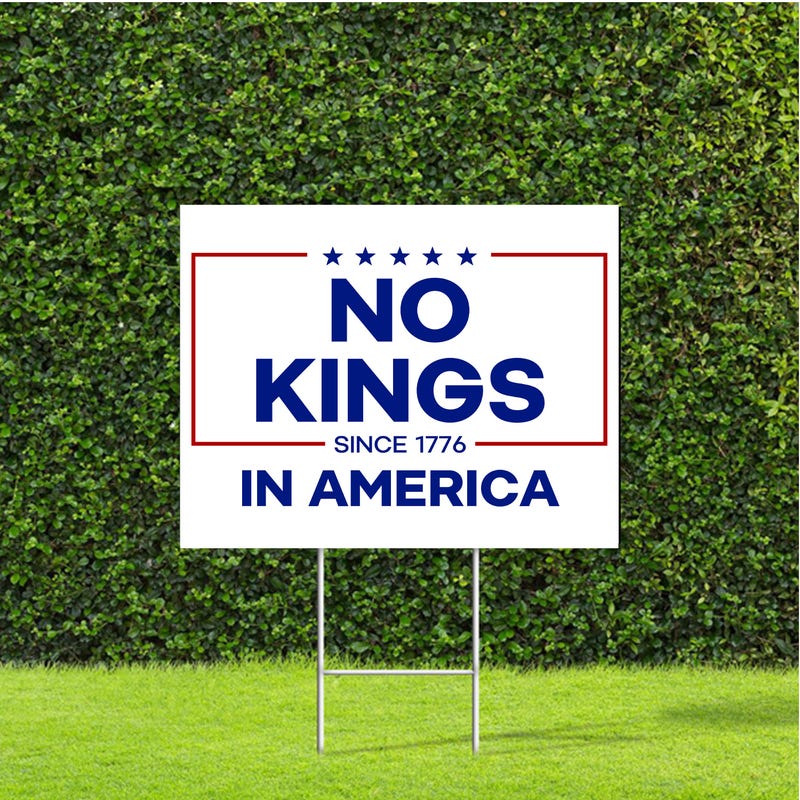 No Kings Protest Signs - Etsy