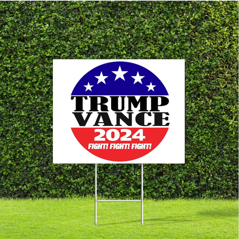 Trump/vance 2024 Yard Sign - Etsy