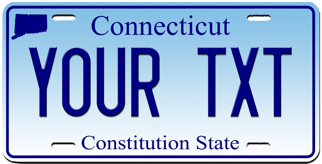 Connecticut Custom Personalized License Plate Novelty Automobile ...