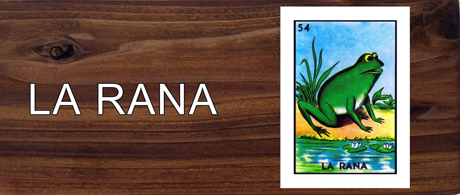La Rana Mexican Loteria Mexican Lottery Bingo Image on Hand - Etsy