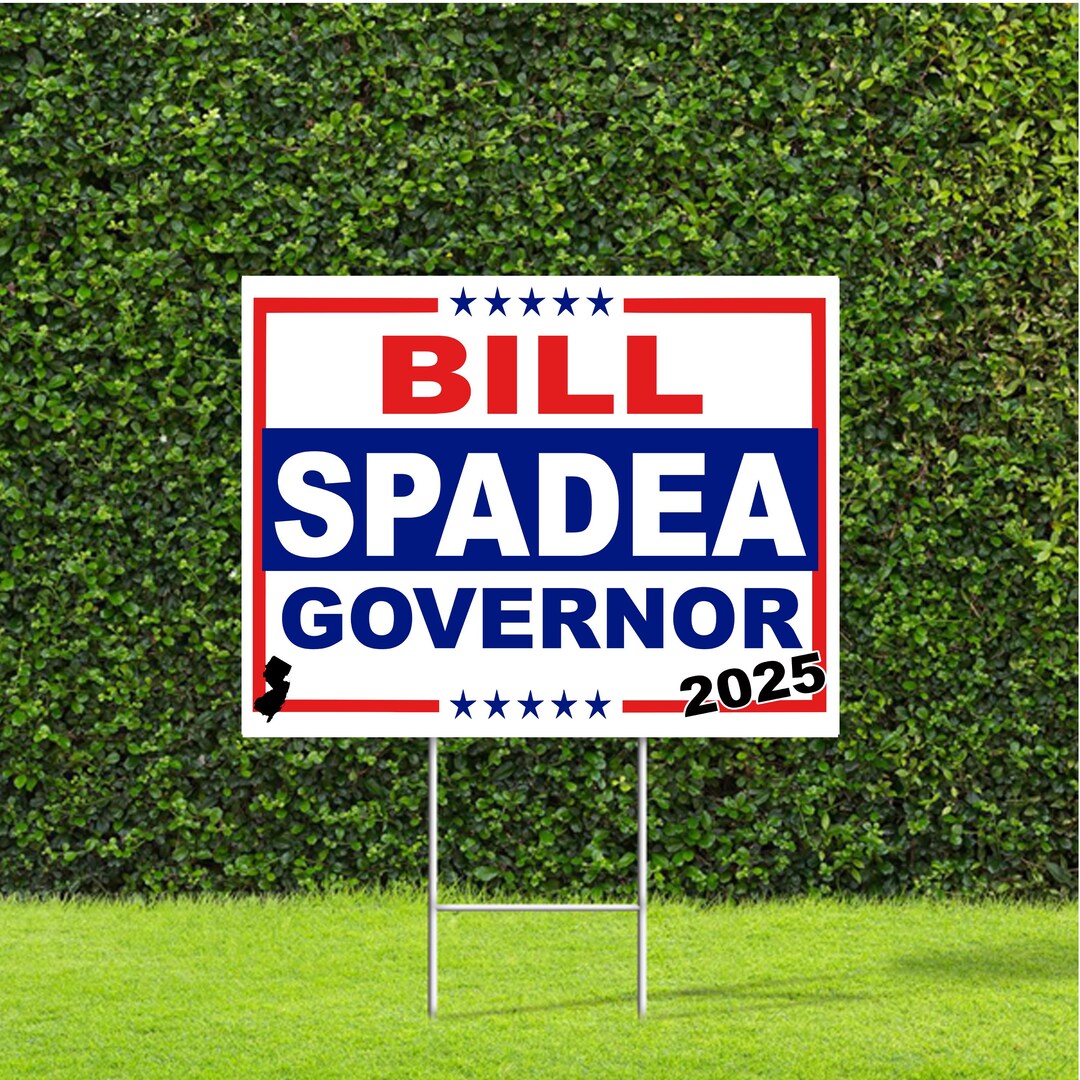 Bill Spadea New Jersey Governor 2025 Election Race Red White & Blue ...