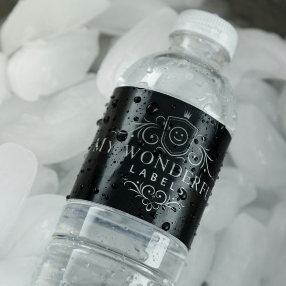 Water Bottle Label Printing Service We Print Etsy Download Water Bottle Labels 8x2 Labels Ship Within 24 Hours Etsy