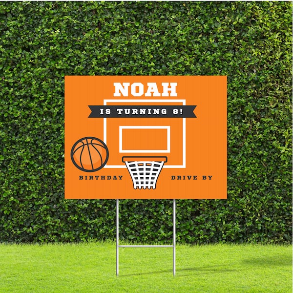 Basketball Birthday Sign - Etsy