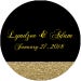 Black and Gold Glitter 2 Favor Labels Great for - Etsy